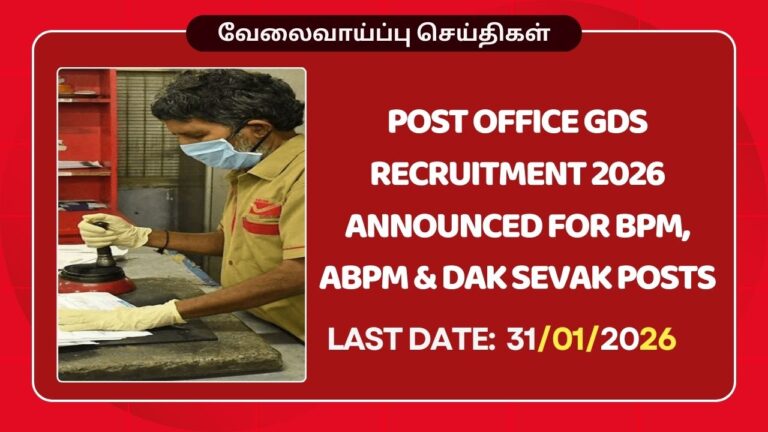 Post Office GDS Recruitment 2026 Announced for BPM, ABPM & Dak Sevak ...