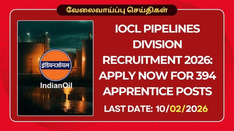 IOCL Pipelines Division Recruitment 2026: Apply Now for 394 Apprentice ...